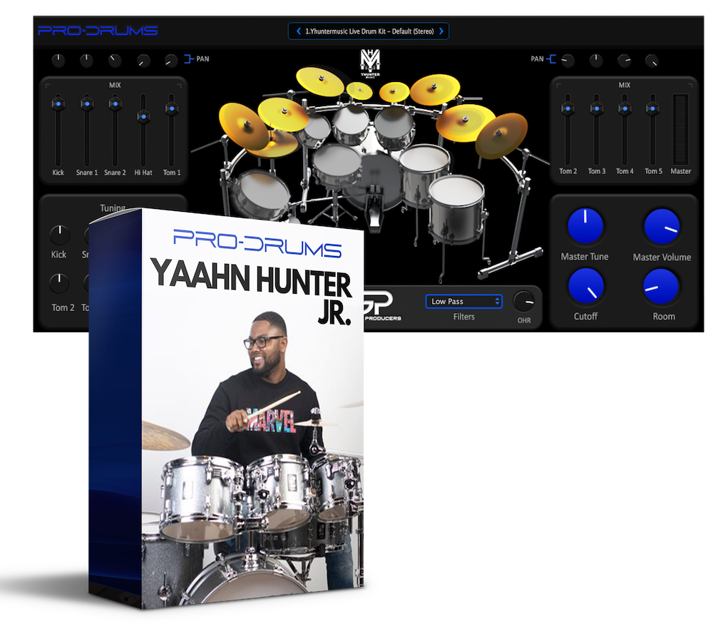 Pro-Drums: Yaahn Hunter Jr. Live Drum Kit! - Gospel Producers