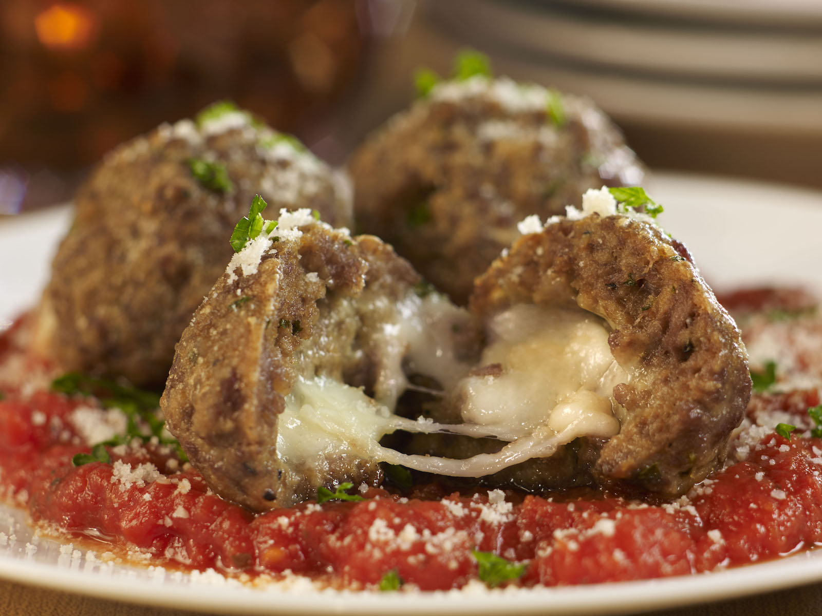 Provolone Cheese Stuffed Meatballs Recipe | Grande Cheese