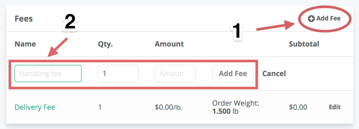 Delivery fees – GrazeCart Support