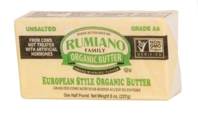 Rumiano Organic Grass-fed Unsalted Butter - Heritage Family Wholesale