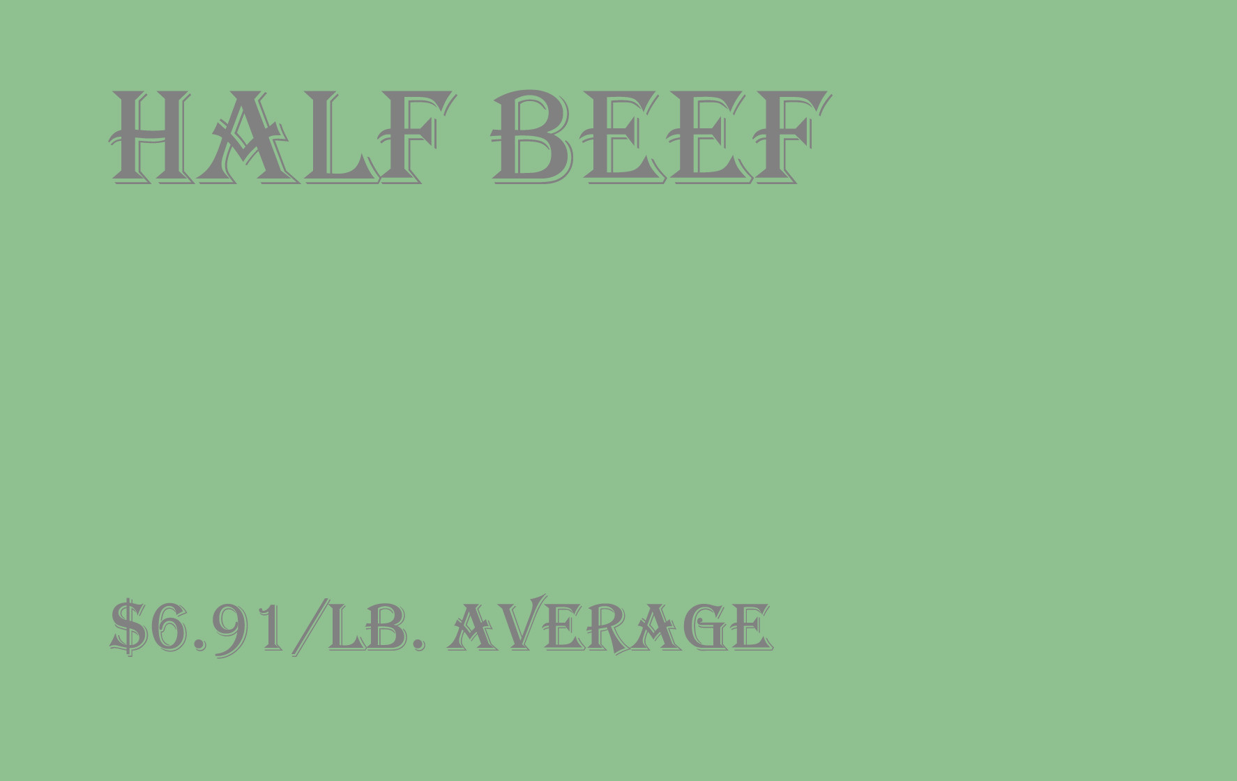 Bulk - Half Beef - Bar10 Beef