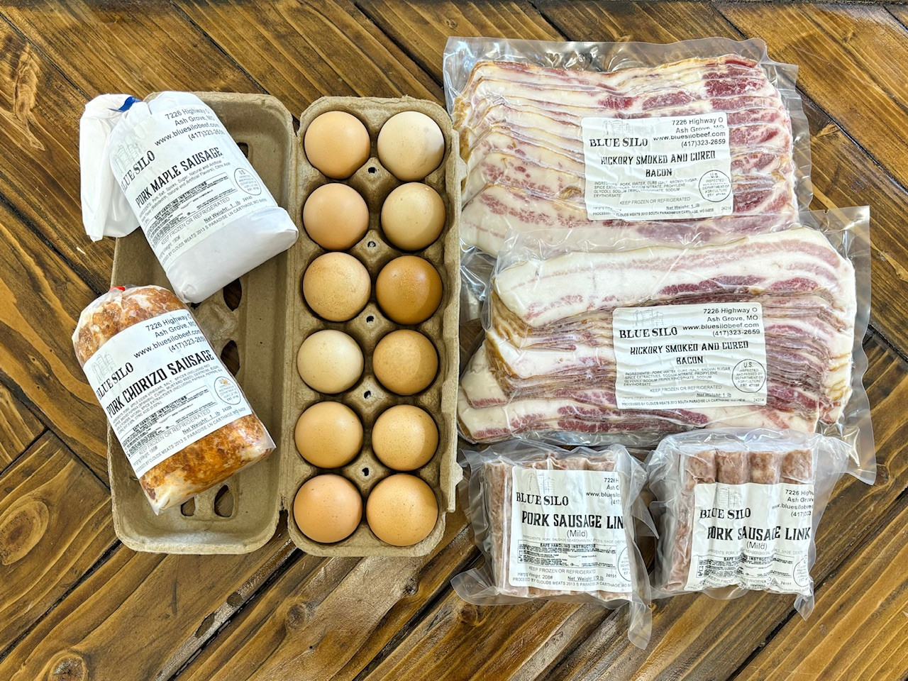 Free range & farm raised heritage Pork Breakfast meat bundle ...