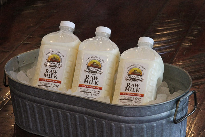 1/2 Gallon Whole Raw Milk - plastic bottle - Brenneman Farms