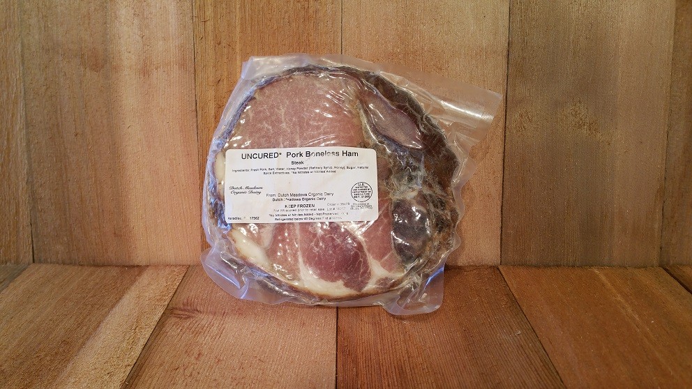 Smoked Boneless Ham Steak - Dutch Meadows Farm