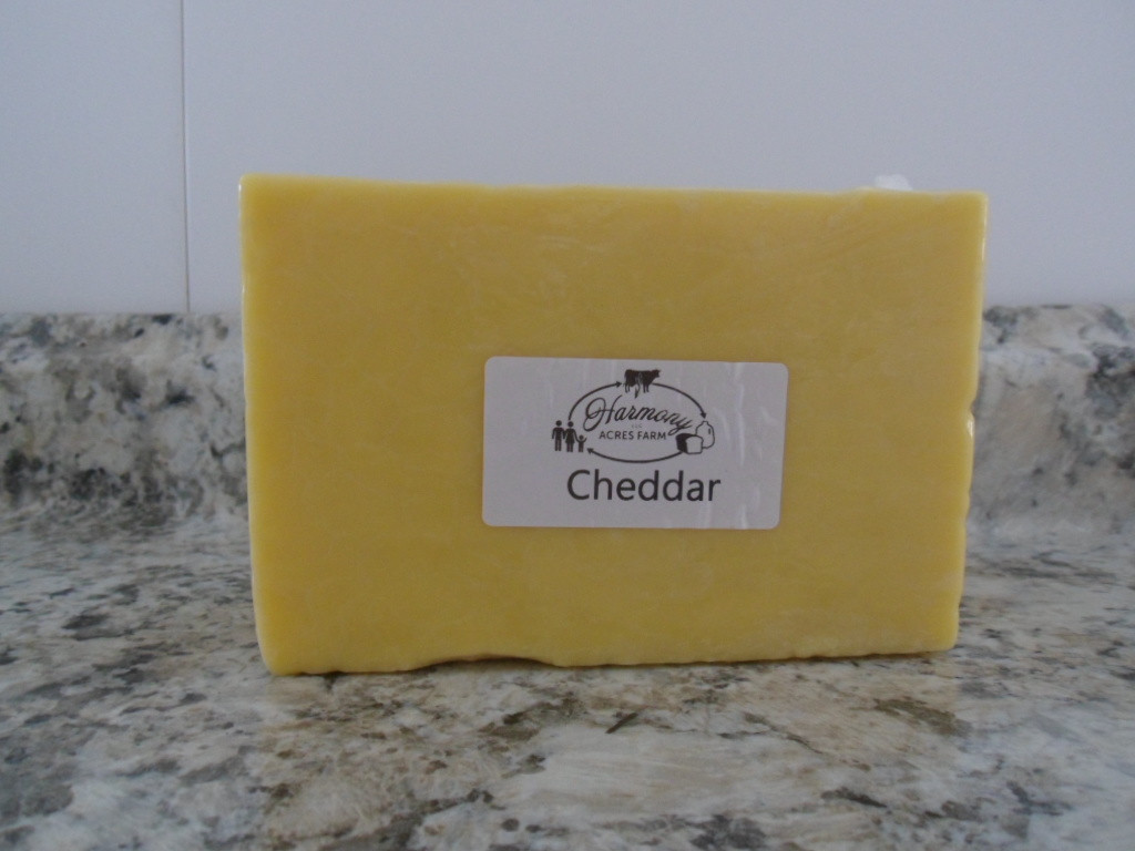 Cow Cheddar Cheese (Avg. 2 Lb.) - HARMONY ACRES