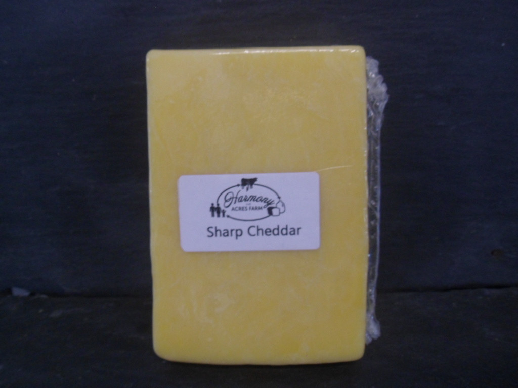 Sharp Cheddar (Avg. 1 Lb.) - HARMONY ACRES