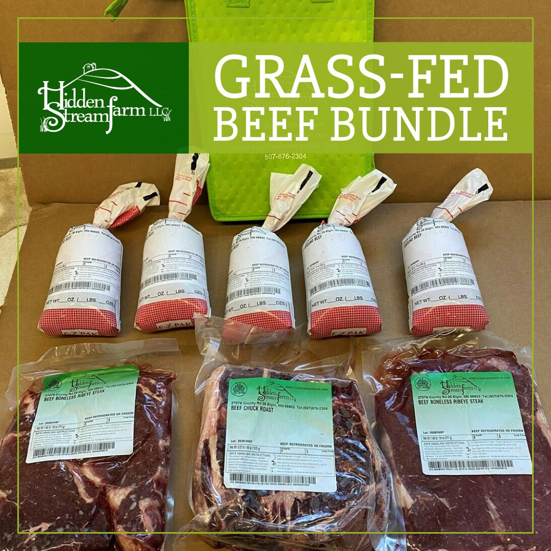 Grass-Fed Beef Bundle Delivery Steak - Hidden Stream Farm