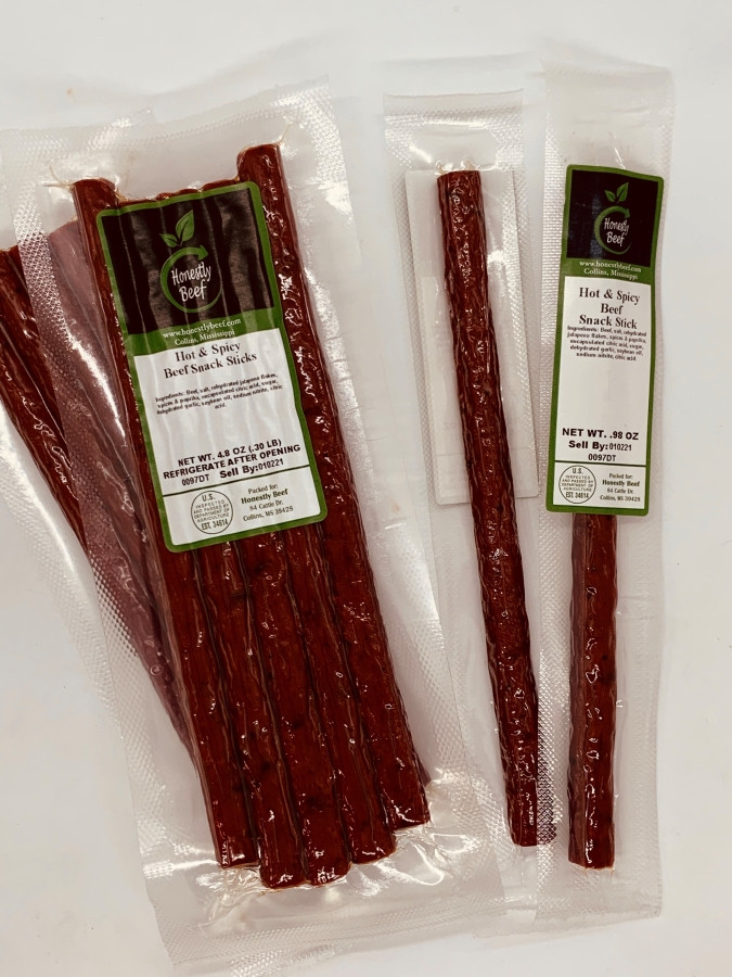 Ready to Eat - Hot & Spicy Single Stick - Honestly Beef