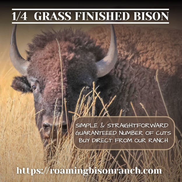 1/4 Bison Deposit - The Roaming Bison Ranch
