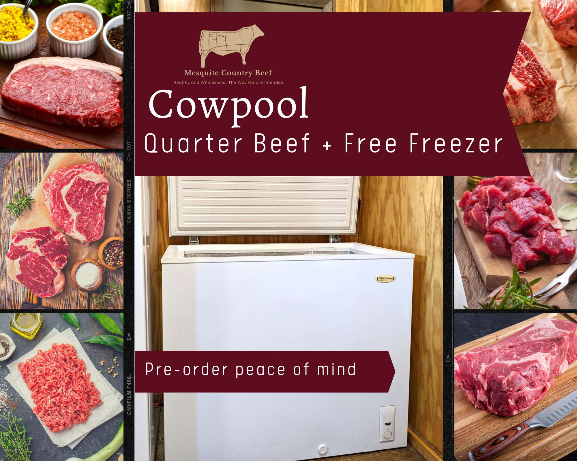 Grass-fed Beef: Variety Pack - Mesquite Country Beef