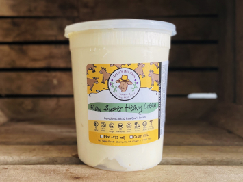 A2 Raw Milk Delivery: Cream - Miller's Bio Farm