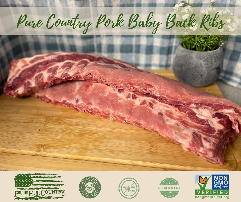 Pork- Baby Back Rib - Pure Country Farms
