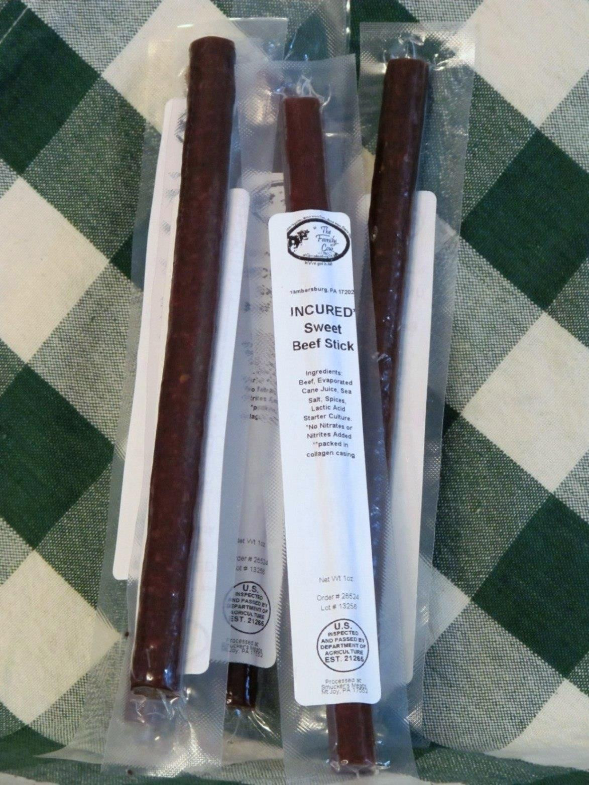 Sweet Beef Stick - The Family Cow