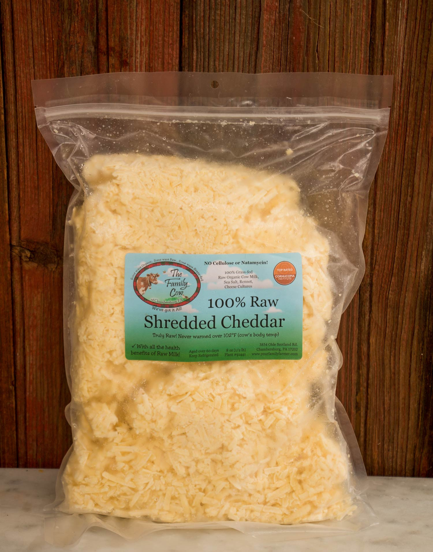Large Shredded Cheddar - The Family Cow