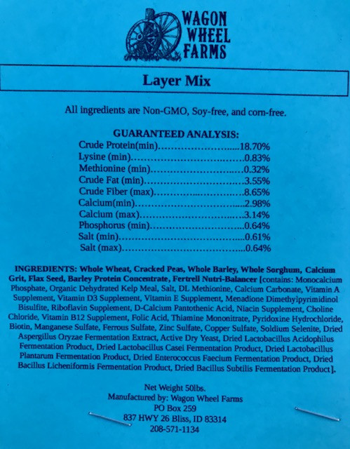 Bulk Layer Feed - Wagon Wheel Farms