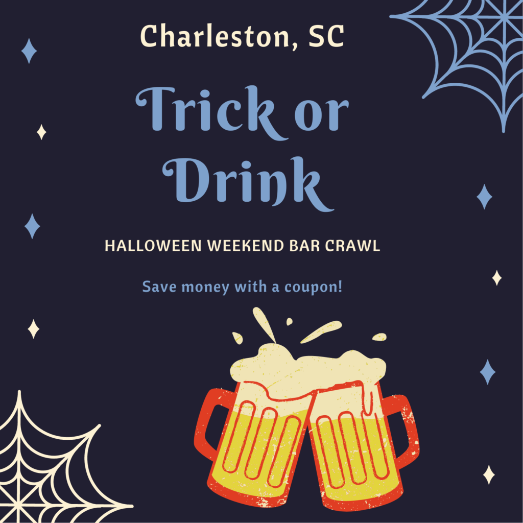 Trick or Drink Charleston Halloween Bar Crawl Coupon | Green Vacation Deals