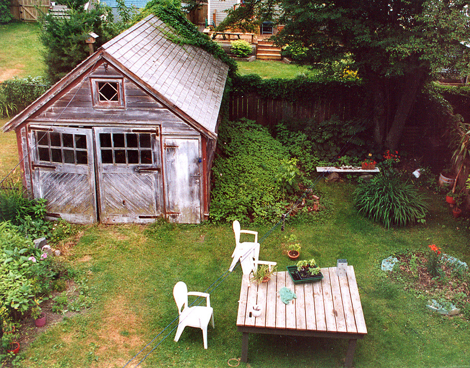 Green Backyard Office: Repurposing a Century-Old Garage ...