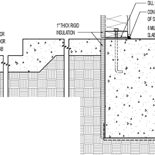Monolithic to Garage Slab Transition w/ 1-in. Rigid Foam ...