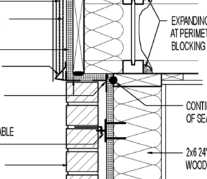 Wall section // stucco exterior // 3/4" rigid insulation ...