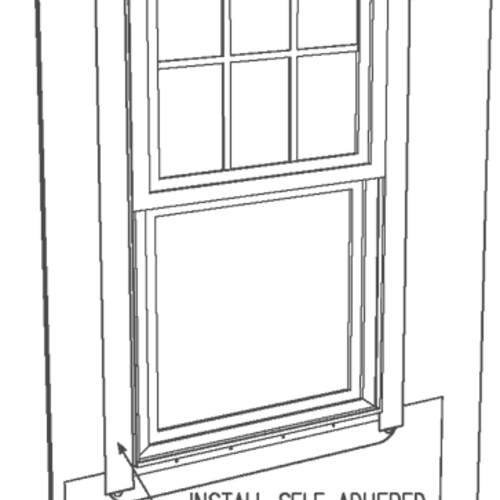 S11//Flanged window installation // water managed //housewrap// Step 11 ...