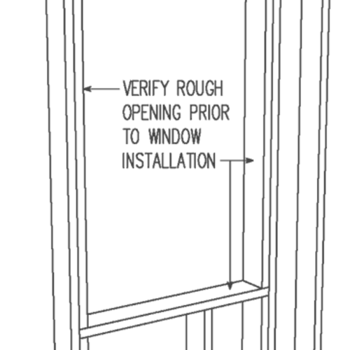 S 1//Flanged window installation // water managed // housewrap//Step 1 ...