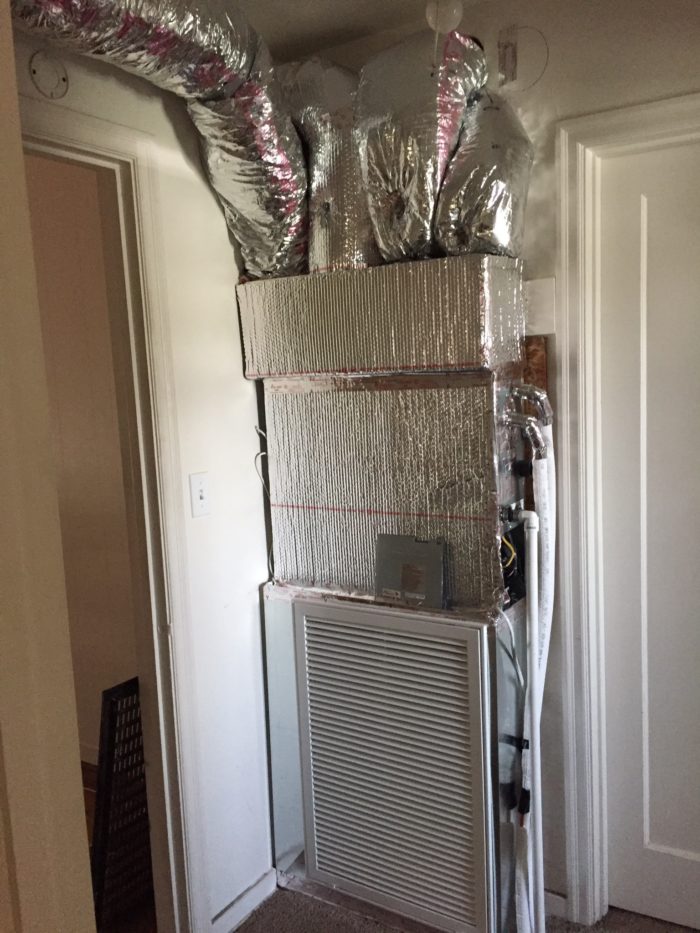 Using one minisplit head (wall unit) for two small rooms ...