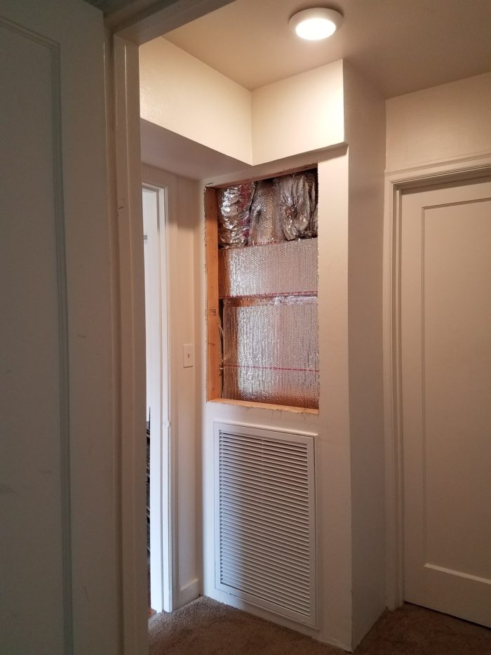 Using one minisplit head (wall unit) for two small rooms ...