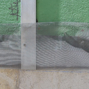 Bug screen for rainscreen strapping...how wide to cut ...