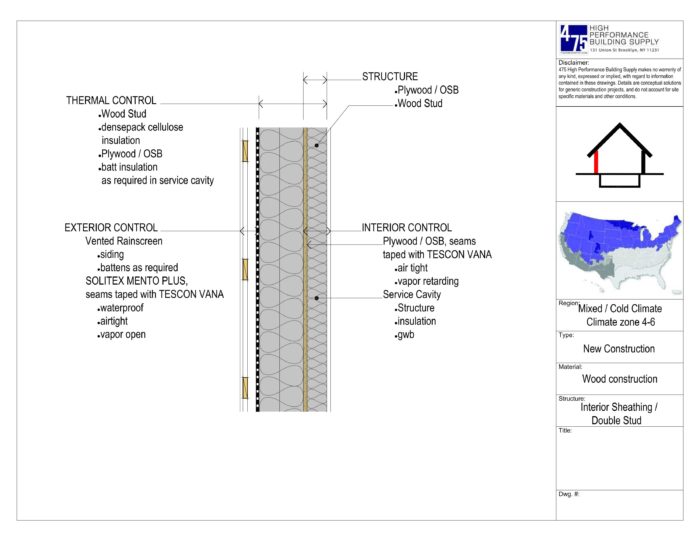 Double stud wall assembly - GreenBuildingAdvisor