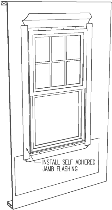 S11//Flanged window installation // water managed //housewrap// Step 11 ...