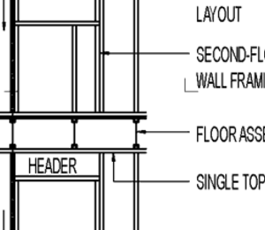 Conceptual 3D advanced framing drawing - GreenBuildingAdvisor