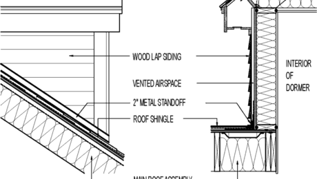 Existing 2x4 wall with 1x sheathing // (2) 3/4" layers rigid insulation ...