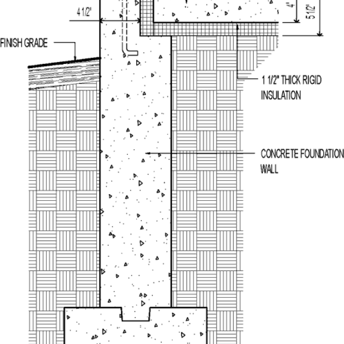 Slab on Grade with Frost Wall w/ 1-1/2in. Rigid Foam - GreenBuildingAdvisor
