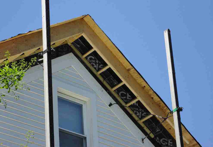 How to build a gabled roof on a rigid insulation roof ...