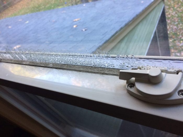 Replacing window fin-pile seals to reduce condensation ...