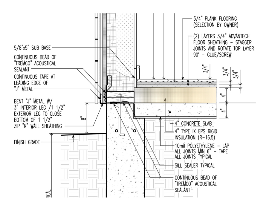 Slab Edge Insulation Detail