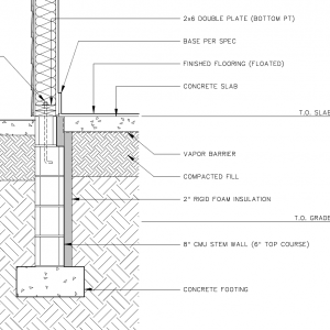 Insulated Slab w/ Brick and Block Stem Wall - GreenBuildingAdvisor