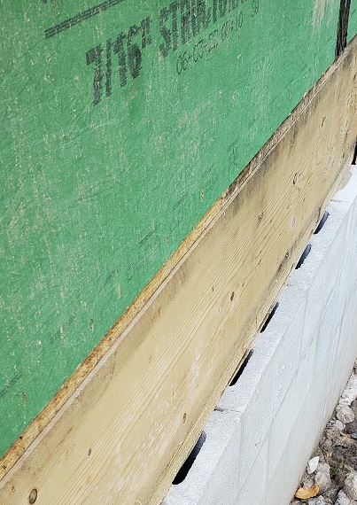 New build, framers stopped zip sheathing at the rim joist ...