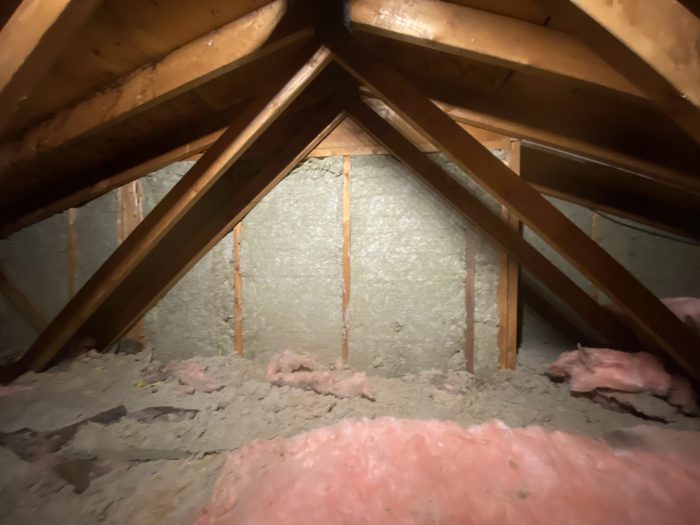 Retrofitting insulation & air sealing to attic to adjoined wall ...