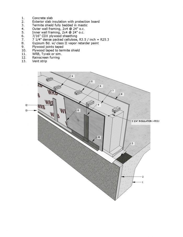 Best plane for air barrier in a double wall, and easiest way to frame ...