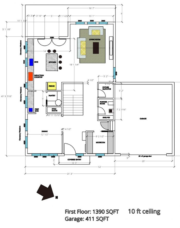 Floor plan house in Zone 4A. Looking for feedbacks! - GreenBuildingAdvisor