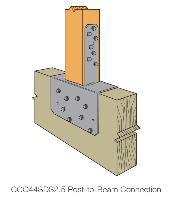 Inverting a Simpson CCQ column cap best practice? - GreenBuildingAdvisor