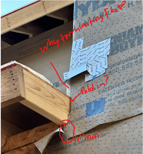 Outside corner to roof overhang flashing detail? - GreenBuildingAdvisor