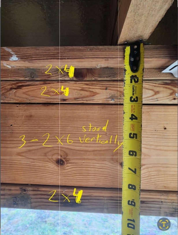 Attached covered porch beam to porch posts sizing and post spacing ...