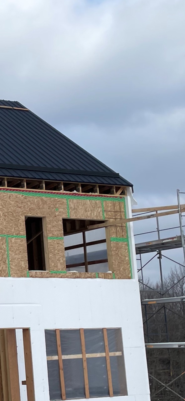 Attic ventilation connected to rain screen *with no overhang roof ...