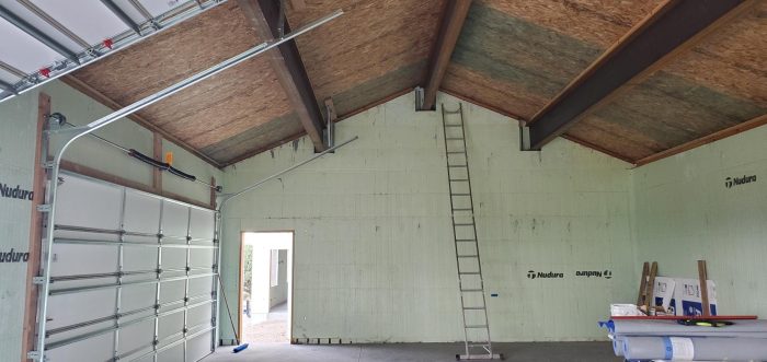 Energy Efficient Roof for a Low Profile Garage with a Lift ...