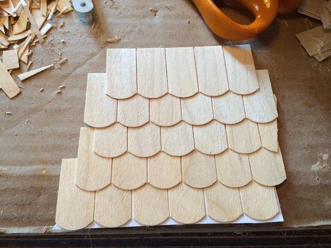 Shingle template - All shingles are in before trimming - Members ...