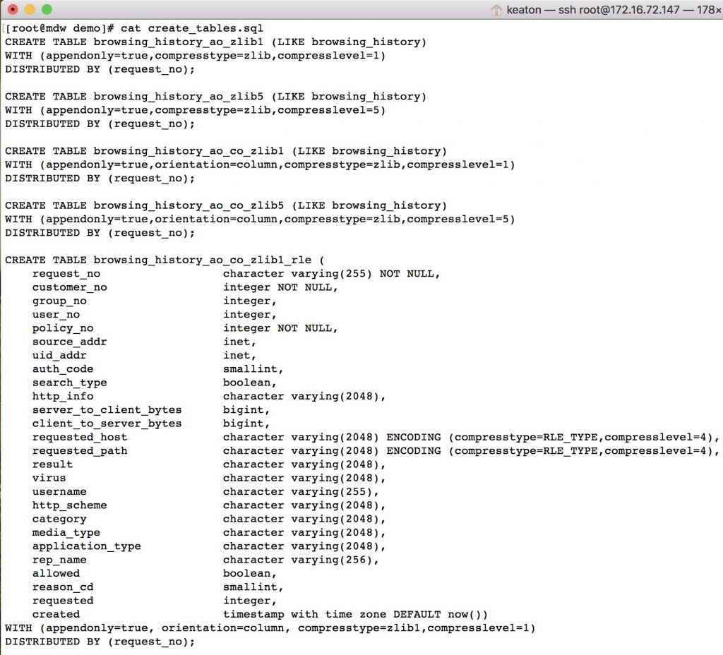 Greenplum Database Tables And Compression Greenplum Database