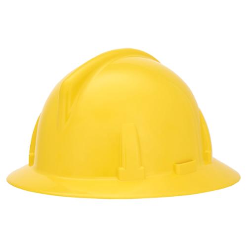 MSA SAFETY TOPGARD POLYCARBONATE FULL BRIM HARD HAT WITH 4 POINT ...