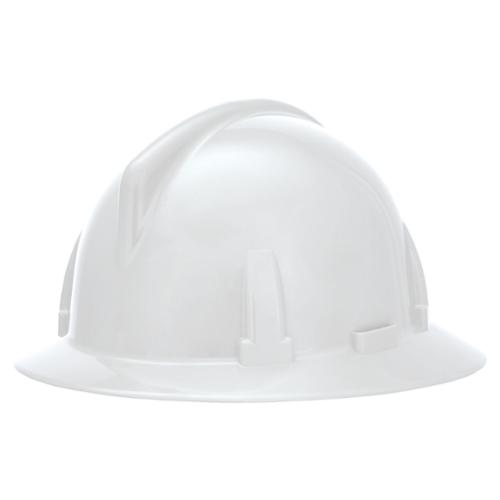 MSA SAFETY TOPGARD POLYCARBONATE FULL BRIM HARD HAT WITH 4 POINT ...